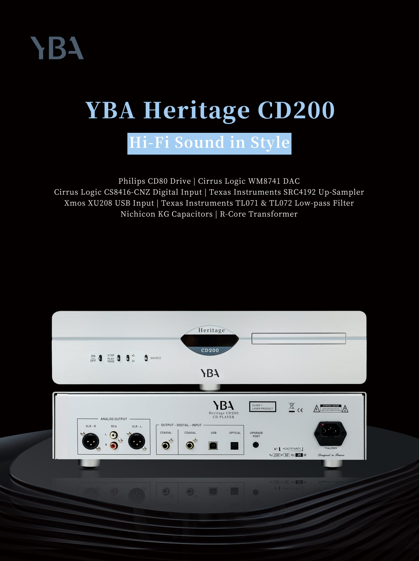 YBA CD200 - Modern update to our best-selling CD Player - YBA - High ...