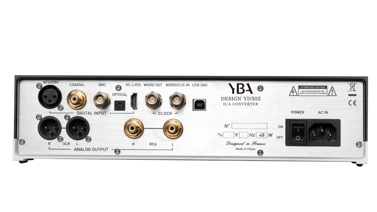 Design YD302 Standalone DAC - YBA - High End Hifi